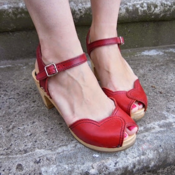 Swedish Hasbeens | Shoes | Swedish Hasbeens Heart Sandal Size 38 | Poshmark